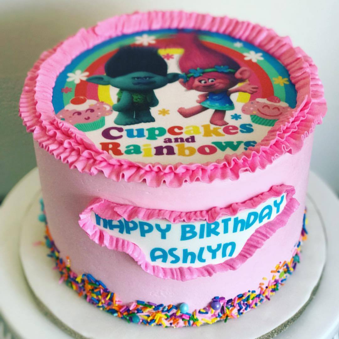 Officially Licensed Trolls Edible Cake Image Toppers | Never Forgotten ...