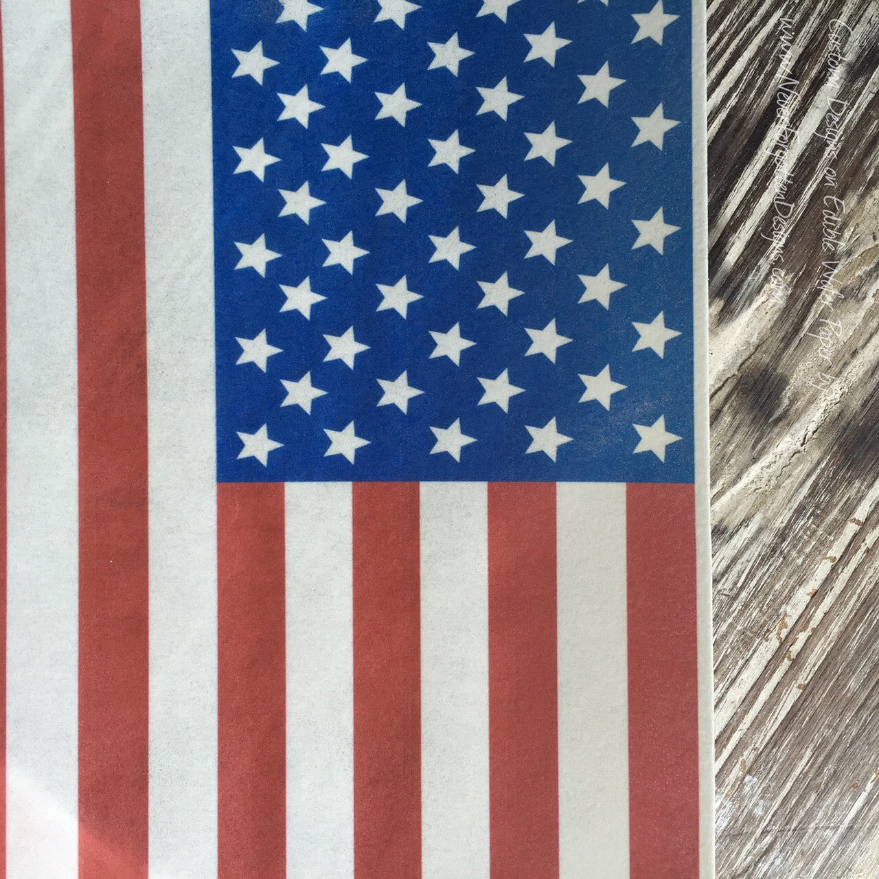 Wafer Paper Patriotic American Flag | Never Forgotten Designs